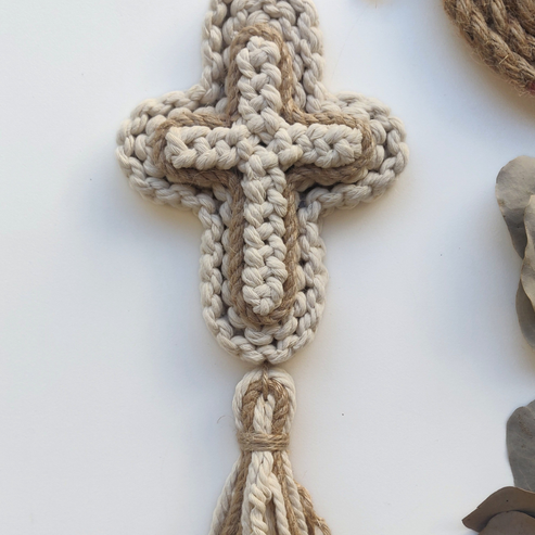 Macrame Cross Pattern - PDF Download - ENGLISH | ITALIANO – Macrame ...